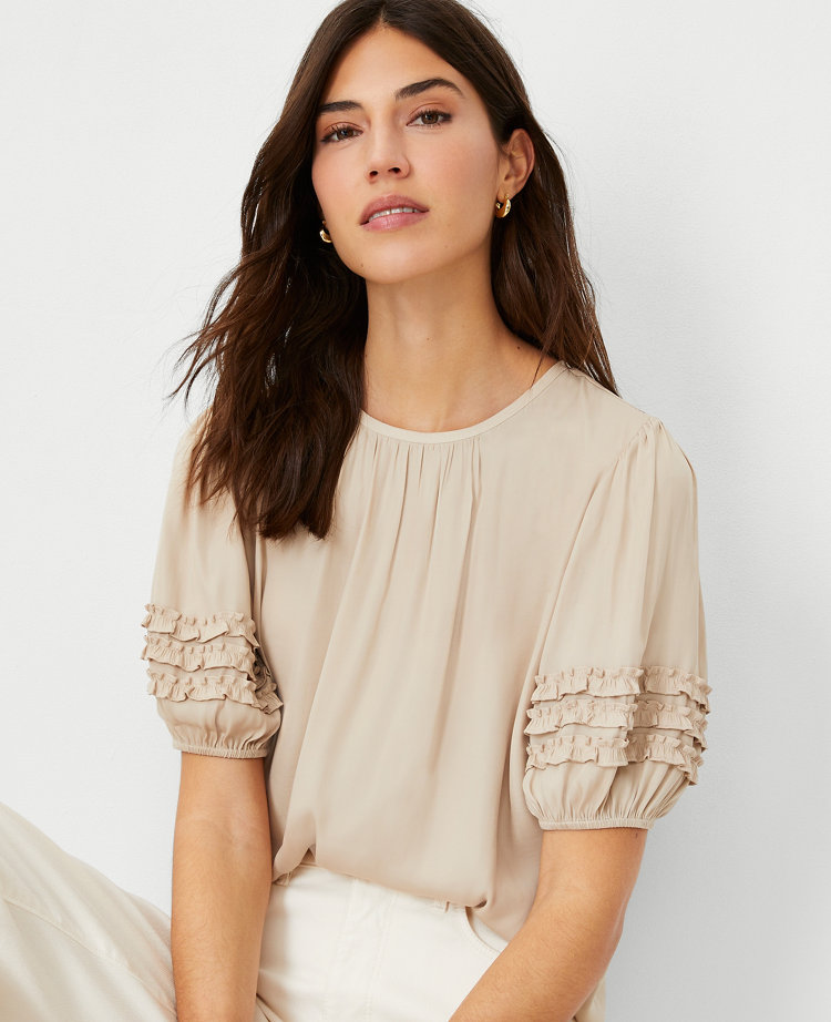 Mini Ruffle Sleeve Top