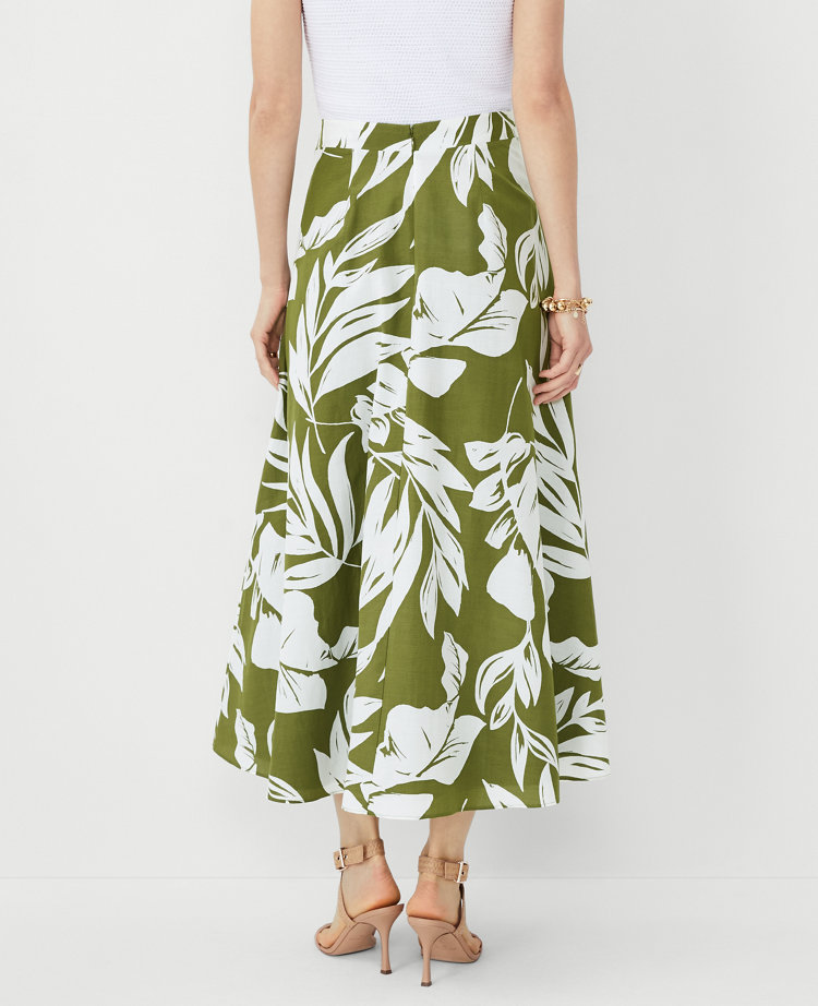 Palm Belted Full Skirt