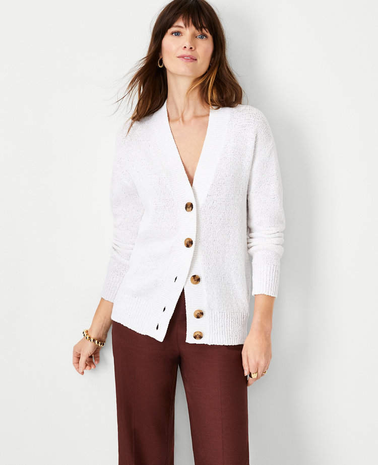 Textured Boyfriend Cardigan