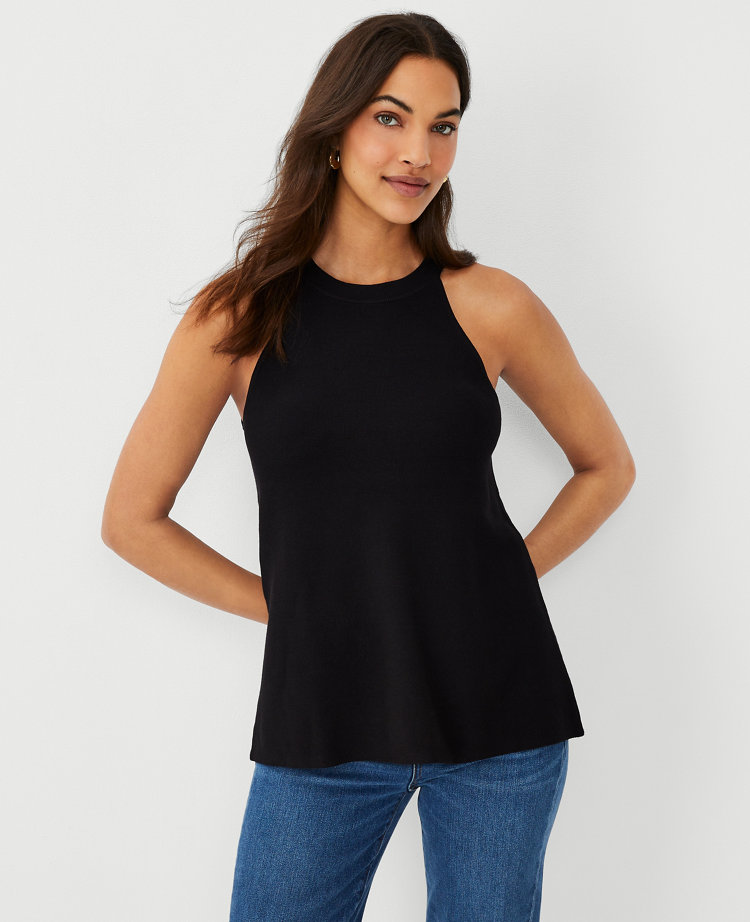 Flared Halter Sweater