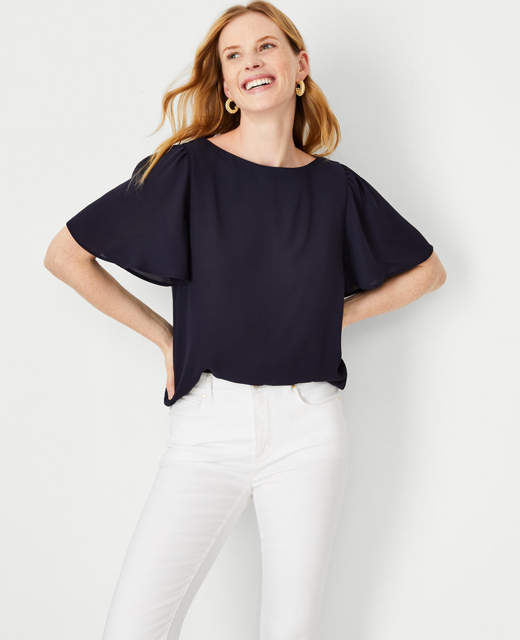 Mixed Media Angel Sleeve Top