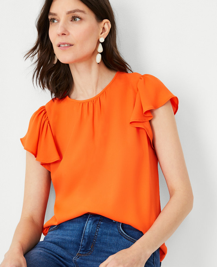 Flounce Sleeve Top