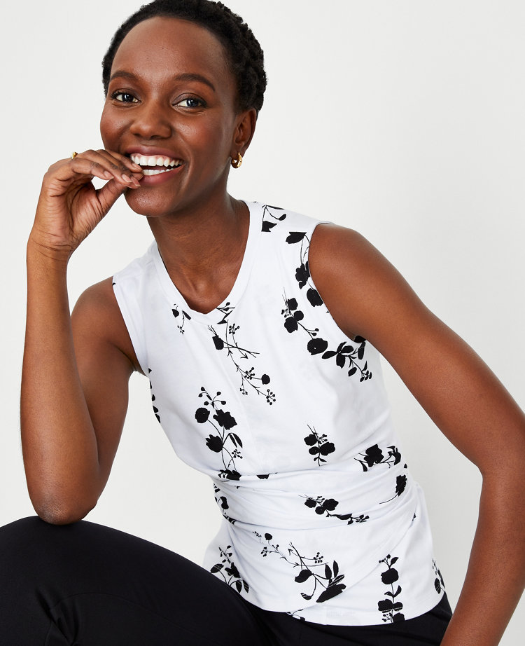 Floral Asymmetrical Shell