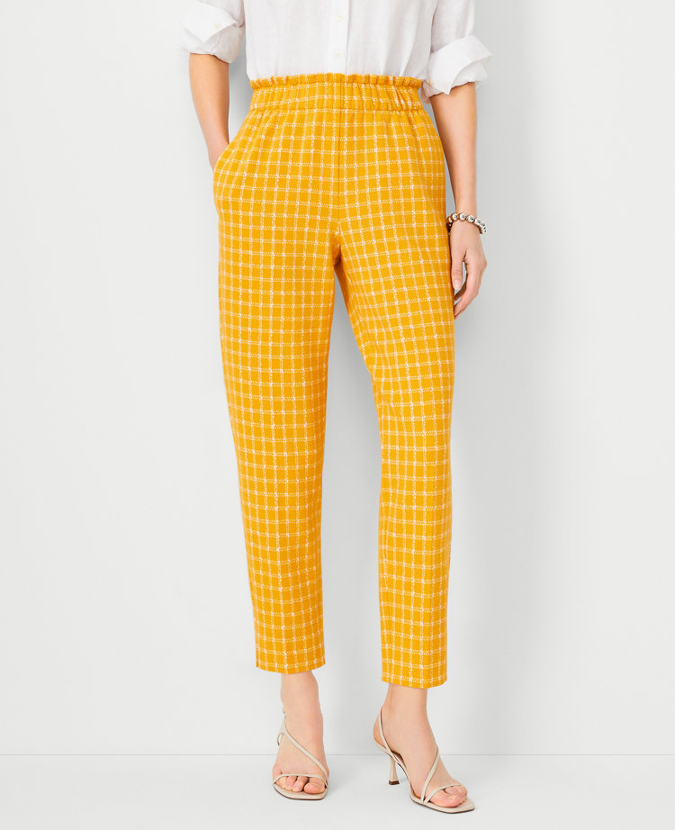 The Pull On Taper Pant in Plaid