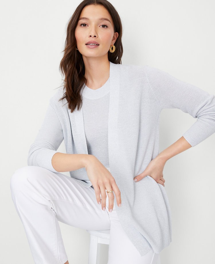 Shimmer Open Cardigan