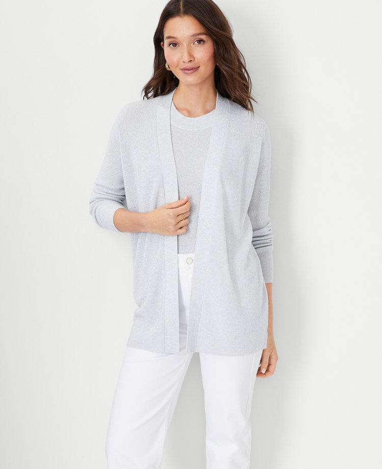 Shimmer Open Cardigan