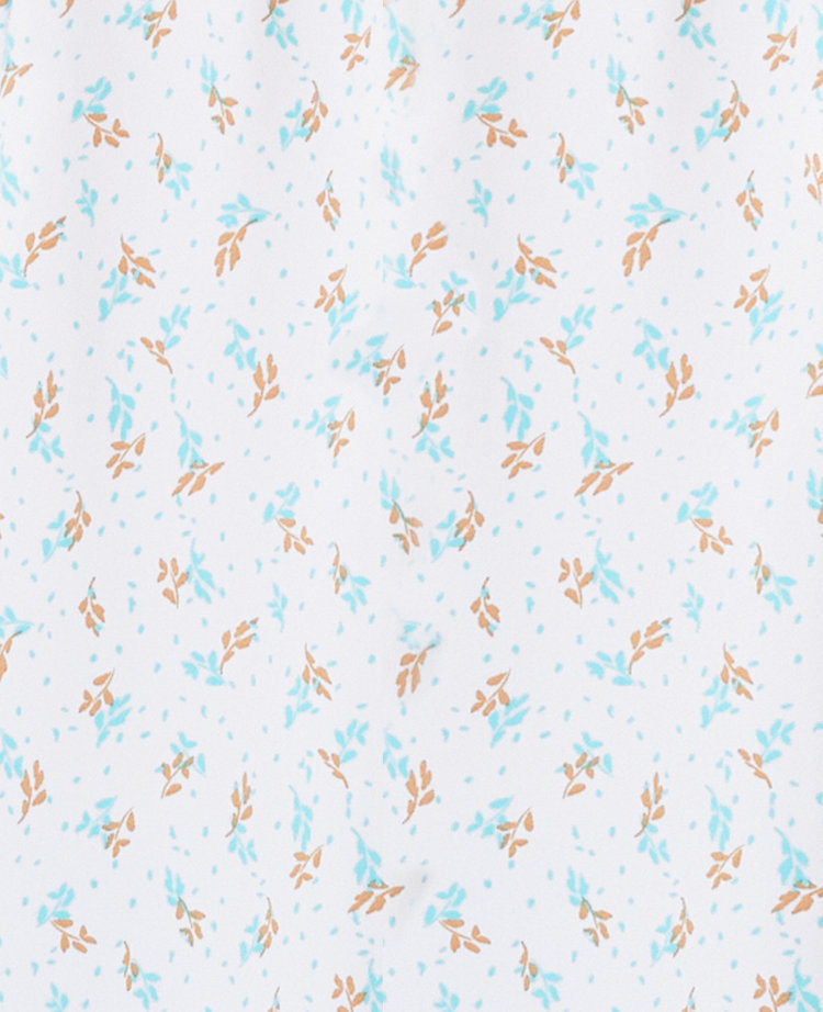 Tall Leafed Ruffle Button Top