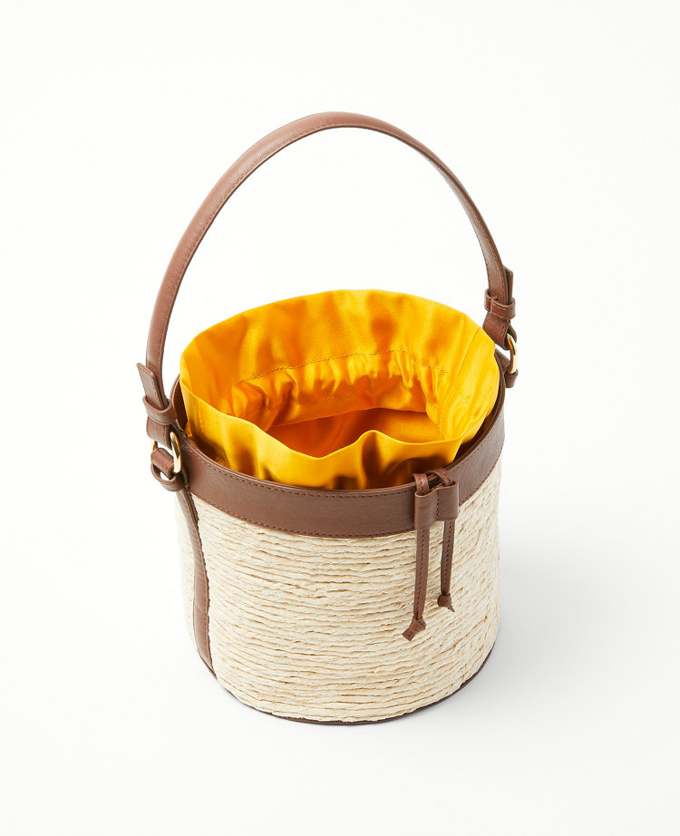 Straw Bucket Bag