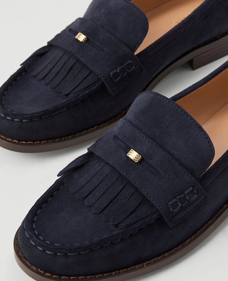 Weekend Collection Kiltie Suede Loafer