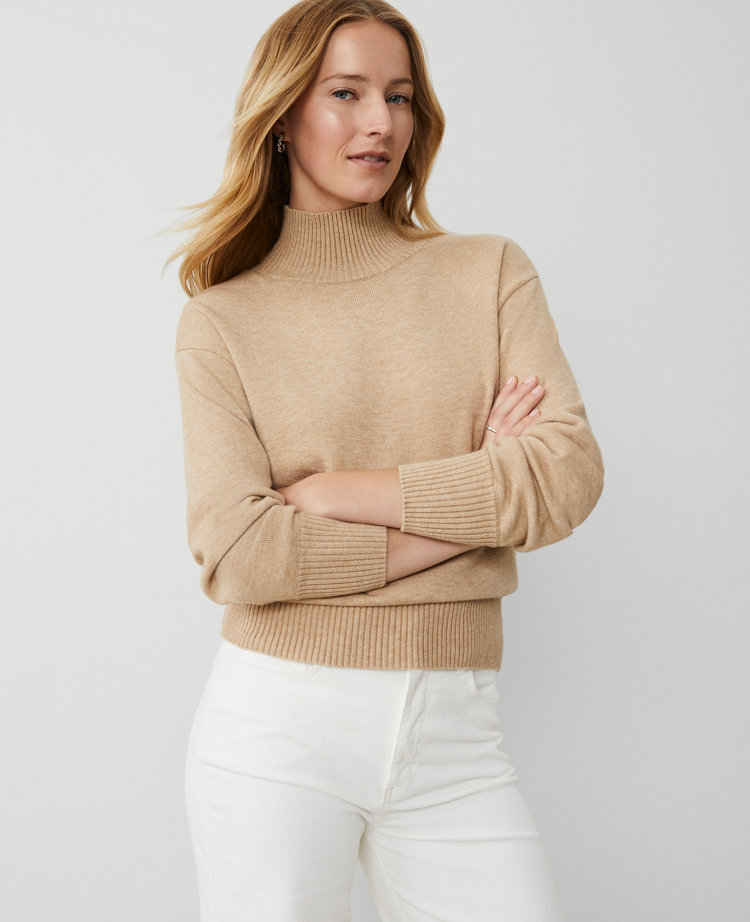 Turtleneck Wedge Sweater
