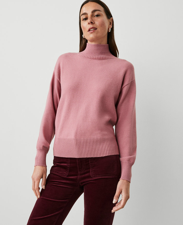 Turtleneck Wedge Sweater