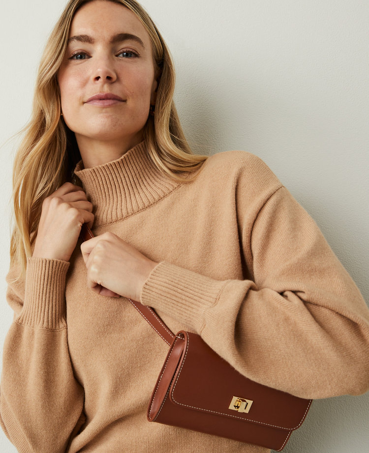 Turtleneck Wedge Sweater