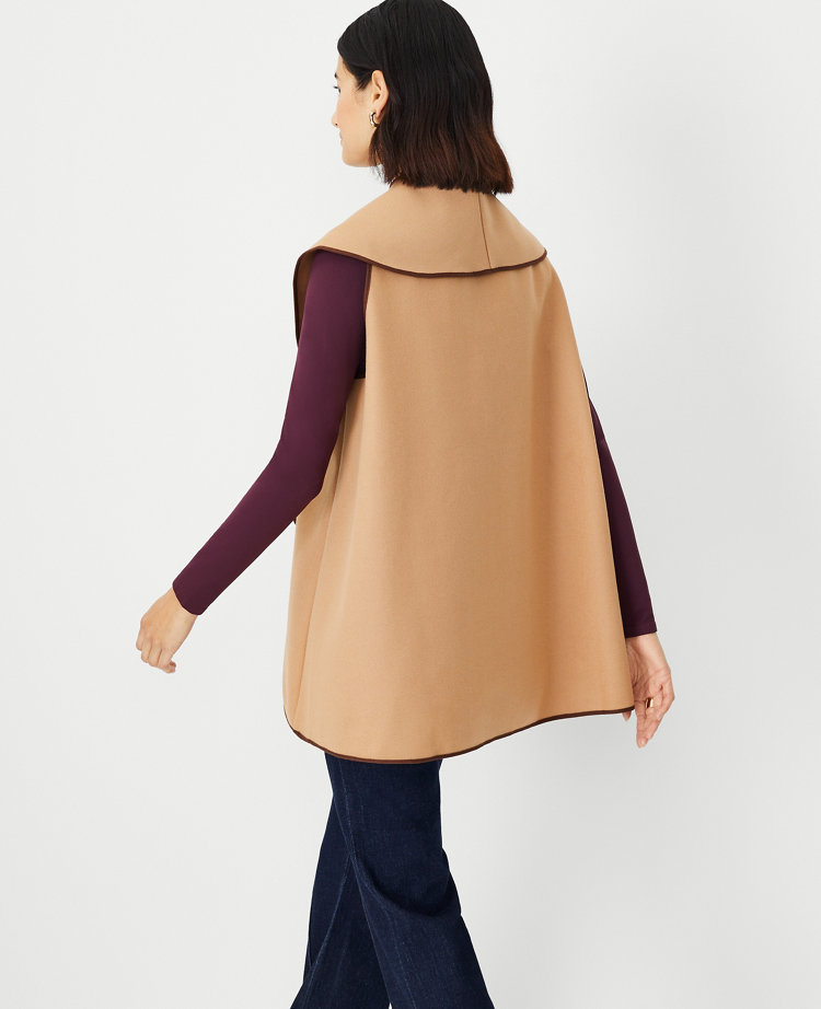Draped Poncho Vest