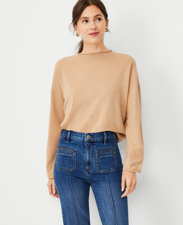 Roll Neck Relaxed Sweater