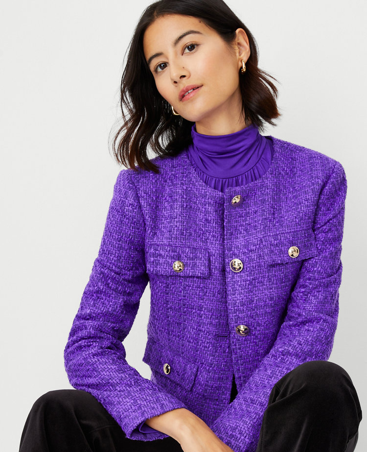 Women's Purple Jackets & Outerwear | Ann Taylor