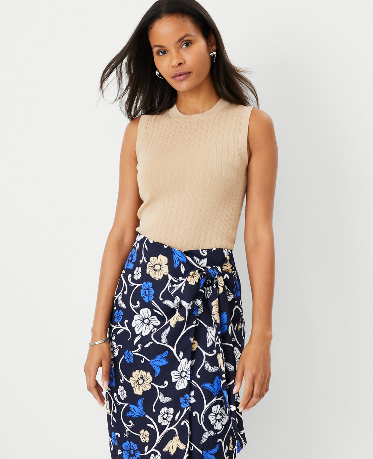 Ribbed Sweater Shell