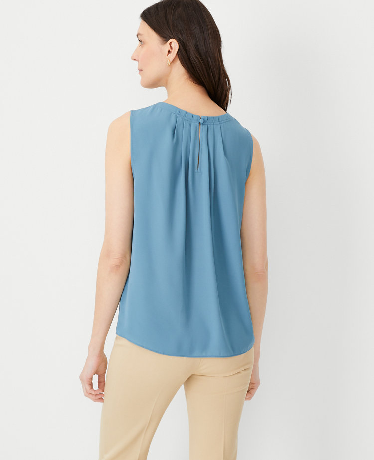 Pleat Neck Top