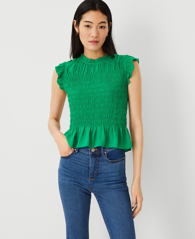 Smocked Ruffled Top