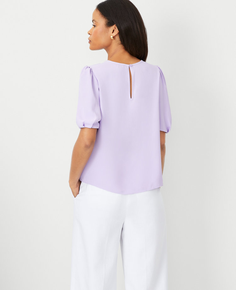 Pleated Sleeve Top