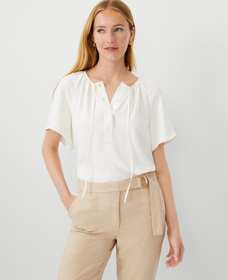 Women's Tie Neck Blouses | Ann Taylor