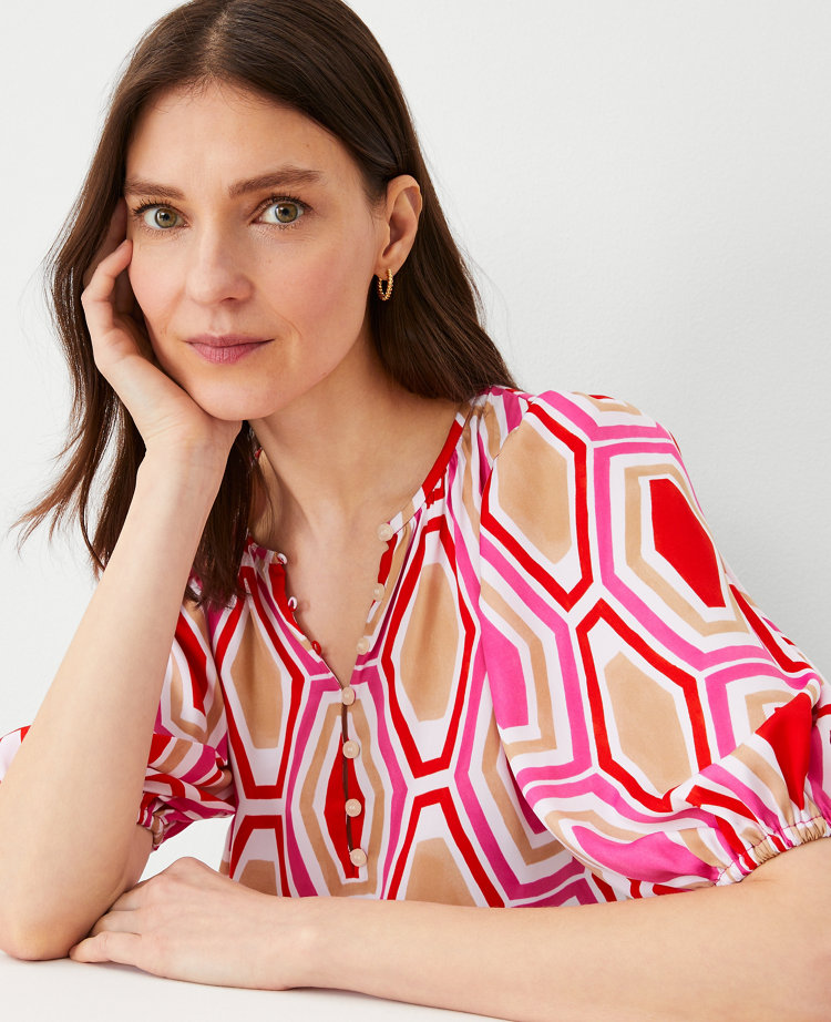 Women's Pink Tops, Blouses & Shirts | Ann Taylor