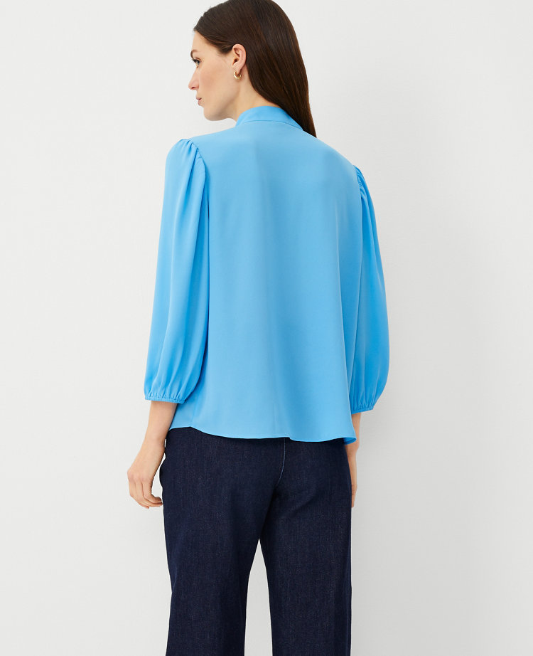 Women's Blue Work Blouses & Tops | Ann Taylor