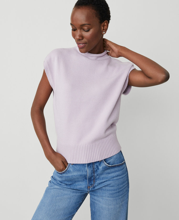 Roll Neck Relaxed Vest