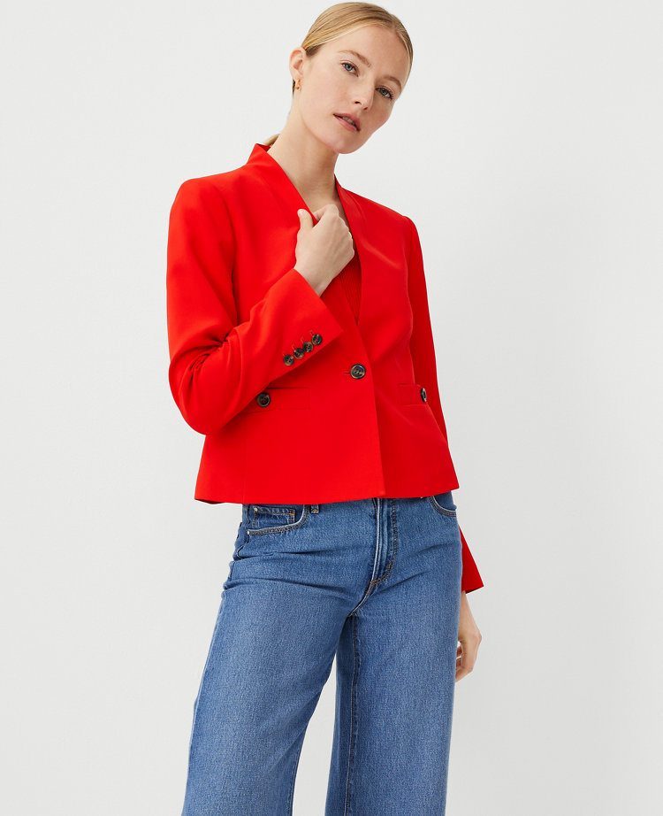 Women's Red Petite Jackets and Blazers | Ann Taylor