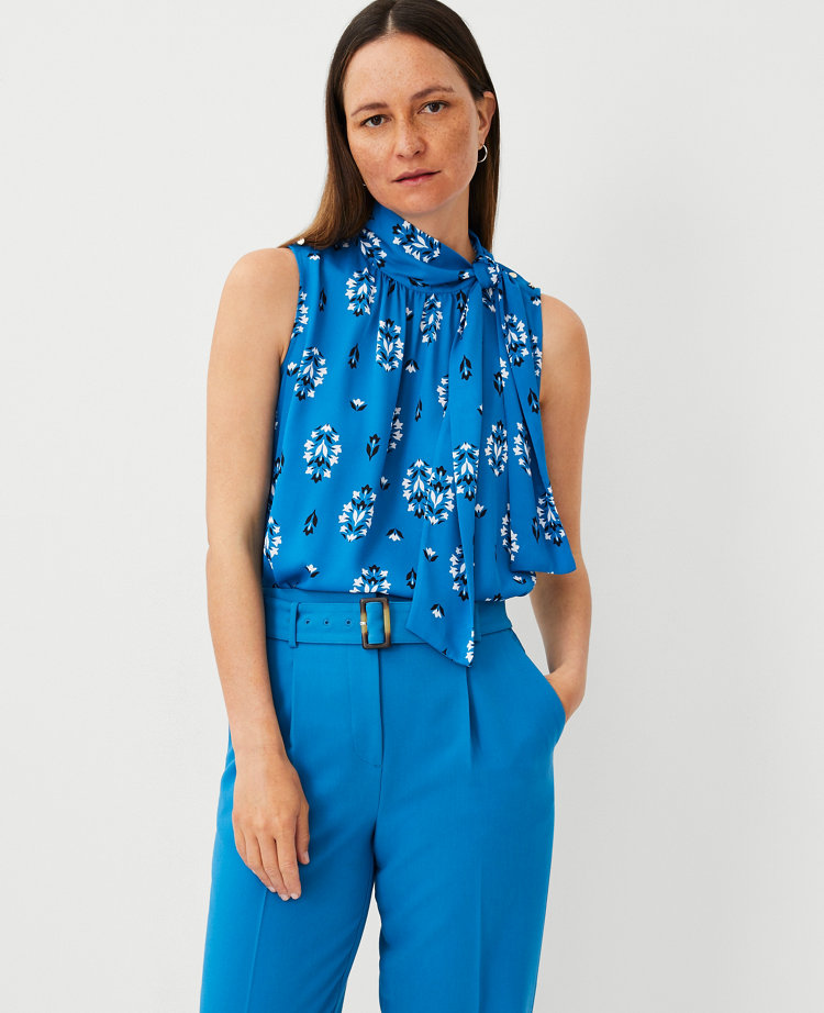 Women's Blue Work Blouses & Tops | Ann Taylor