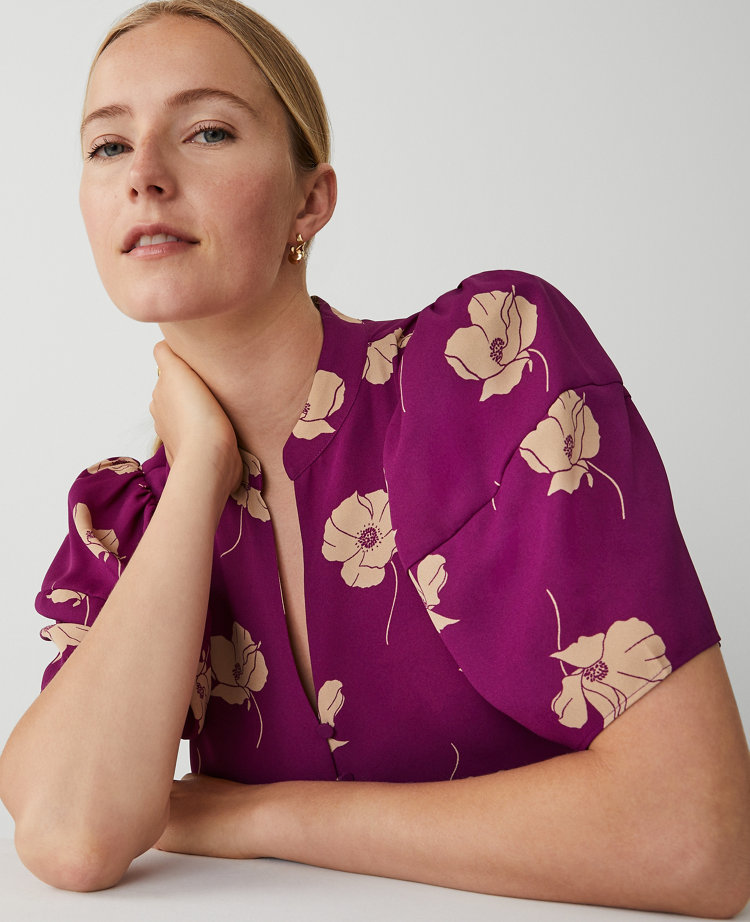 Women's Purple Tops, Blouses & Shirts | Ann Taylor