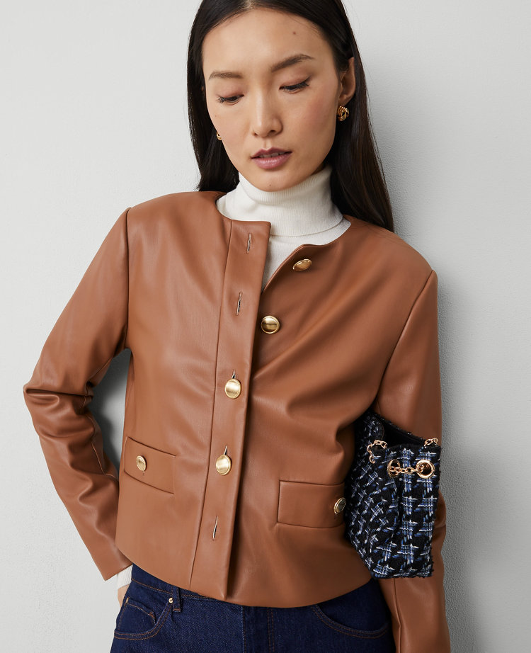 Faux Leather Jacket