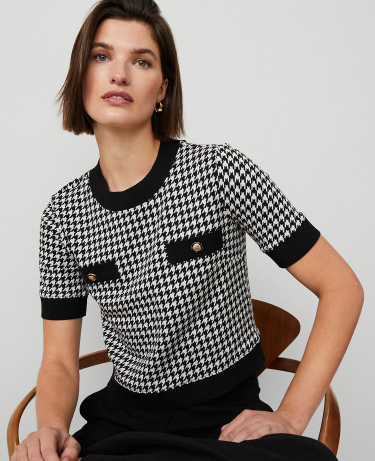 Petite Sweater Trim Top