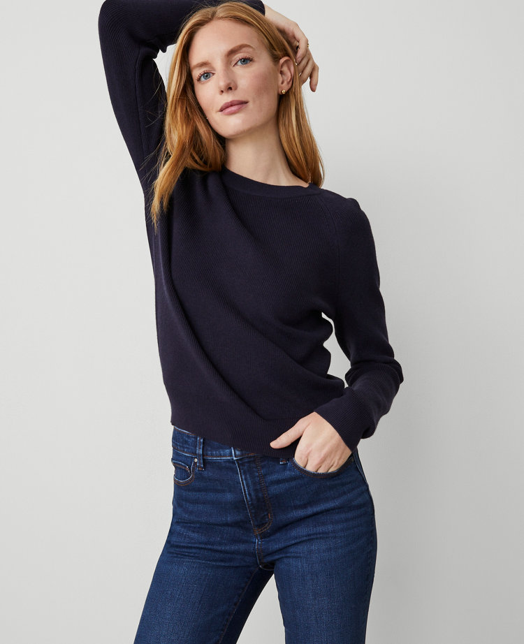 Wedge Ribbed Sweater