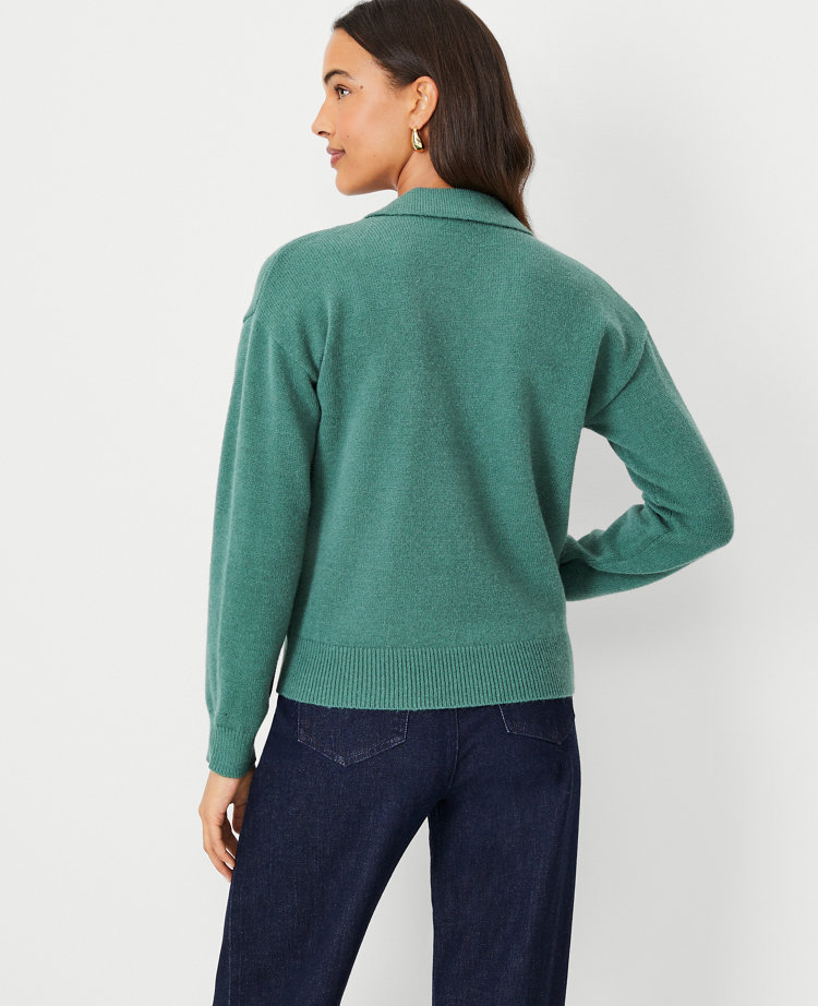 Collared V-Neck Sweater