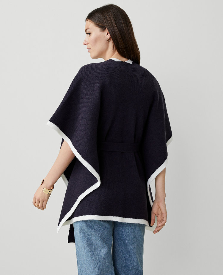 Belted Wrap Poncho
