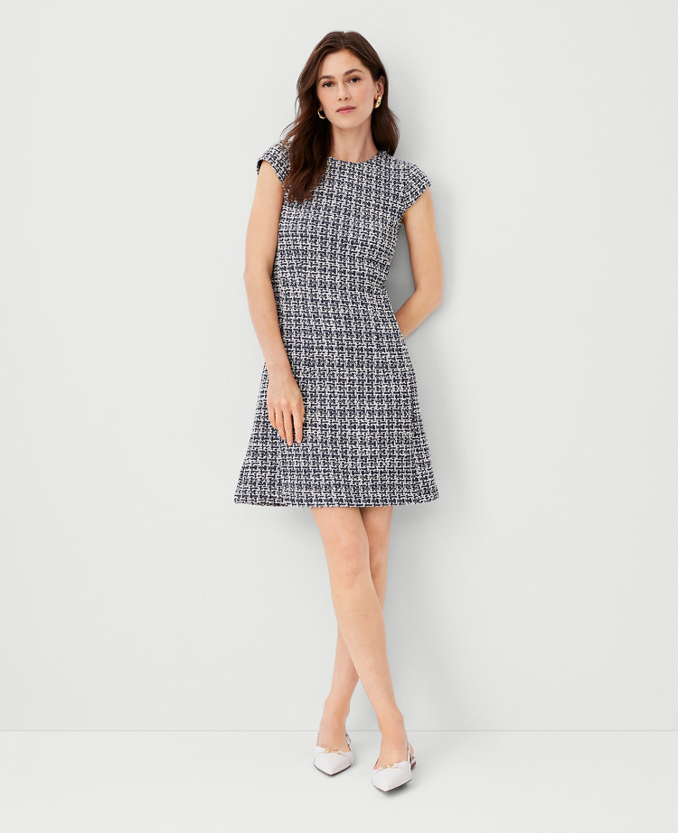 Boucle Flare Dress