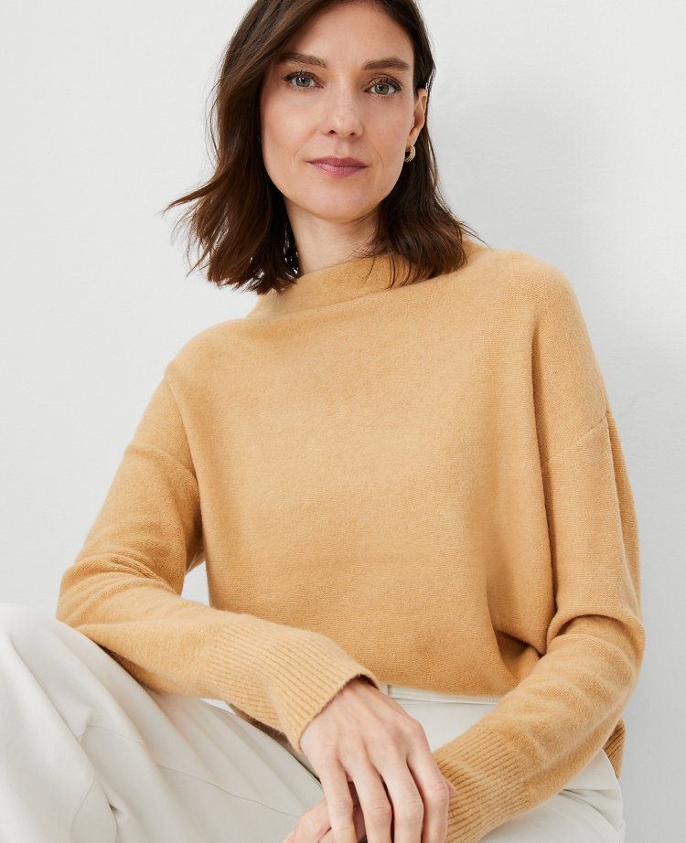 Funnel Neck Wedge Sweater