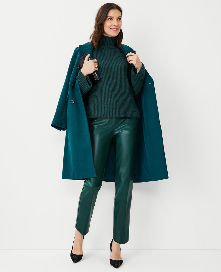 The Eva Ankle Pant in Faux Leather