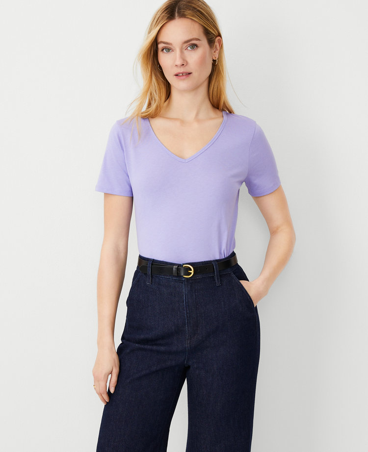 Pima Cotton V-Neck Tee