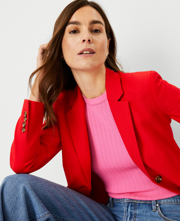 Women's Red Petite Jackets and Blazers | Ann Taylor