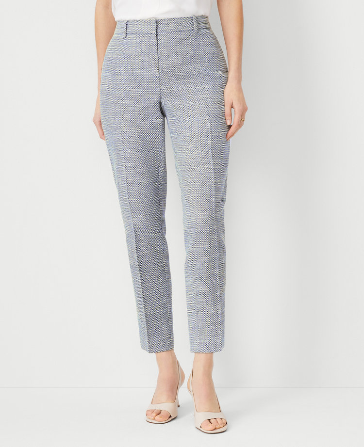 The Mid Rise Eva Ankle Pant in Texture - Curvy Fit
