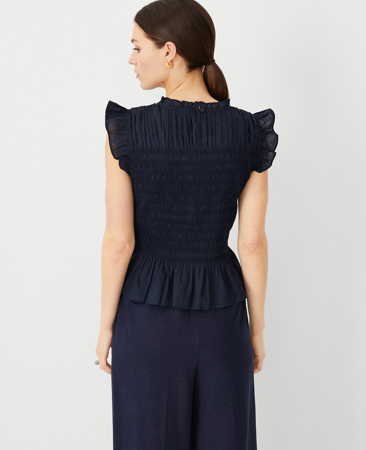 Smocked Ruffled Top