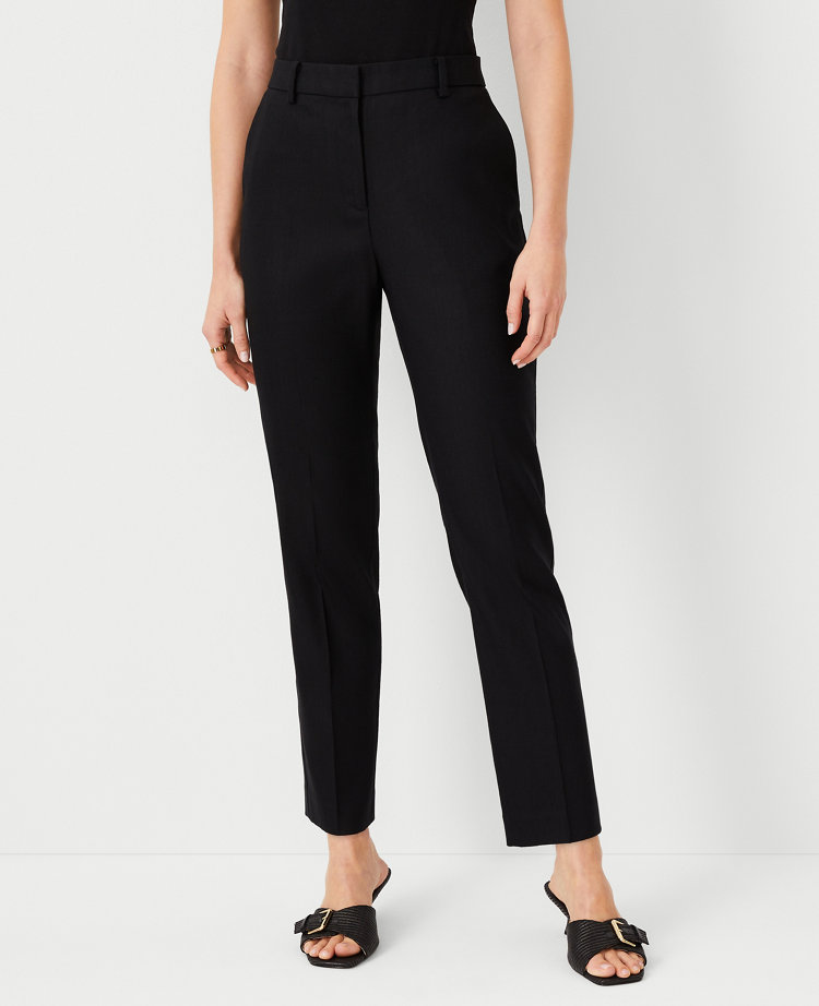 The High Rise Ankle Pant in Linen Twill - Curvy Fit