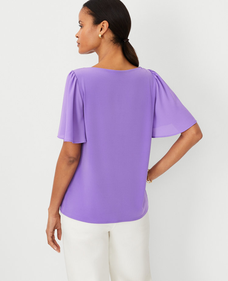 Women's Purple Petite Tops & Blouses | Ann Taylor