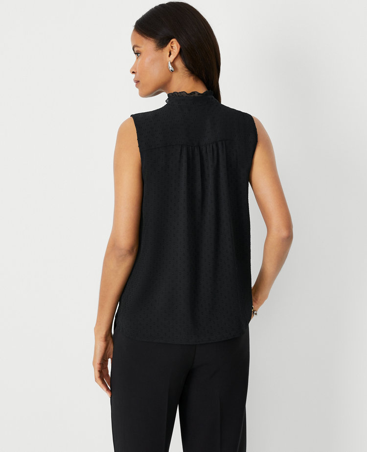 Clip Pintucked Ruffle Popover Shell