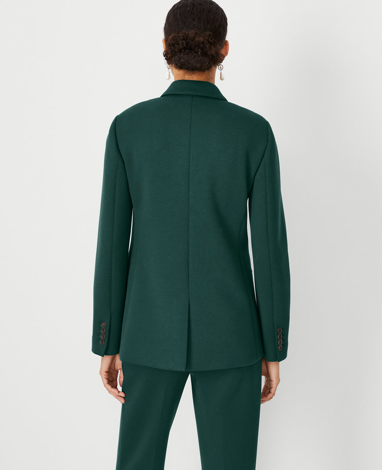 The Notched Two Button Blazer in Double Knit