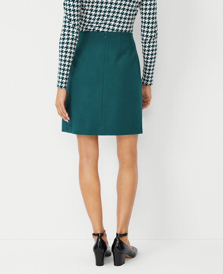 Chain Trim Wrap Skirt