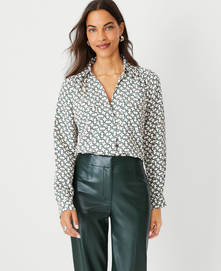 Link Print Camp Shirt