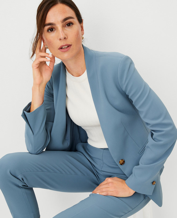 Women's Blue Petite Jackets and Blazers | Ann Taylor