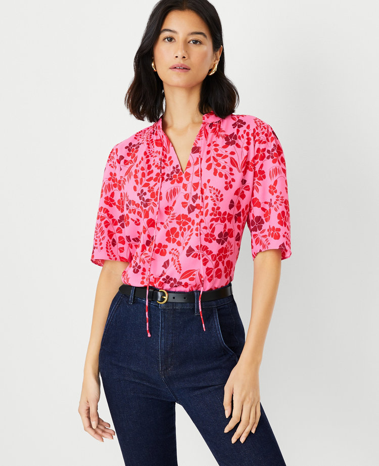 Women's Pink Petite Tops & Blouses | Ann Taylor